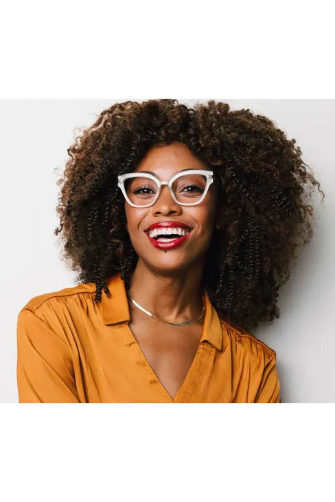 Frost Blue Quartz Blue Light Reading Glasses – Carrie Dunham