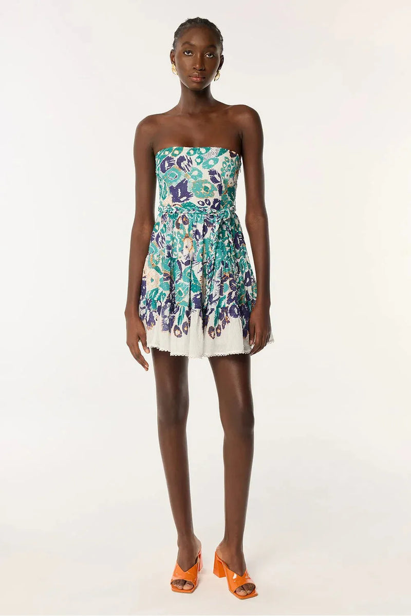 Blue Pencilleo Christine Bandeau Dress – Carrie Dunham