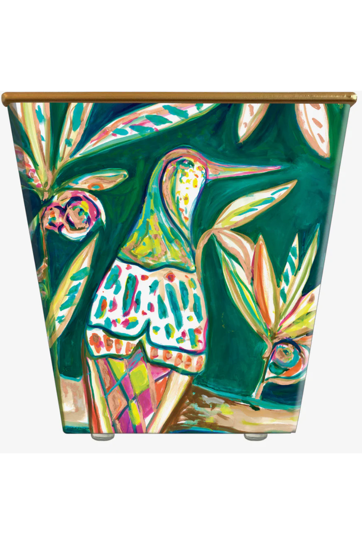 Hummingbird Afternoon Robin Raymond Cachepot – Carrie Dunham