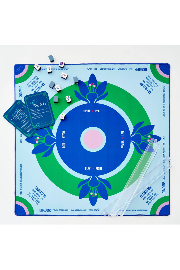 Blue Preppy Soiree Mahjong Mat – Carrie Dunham