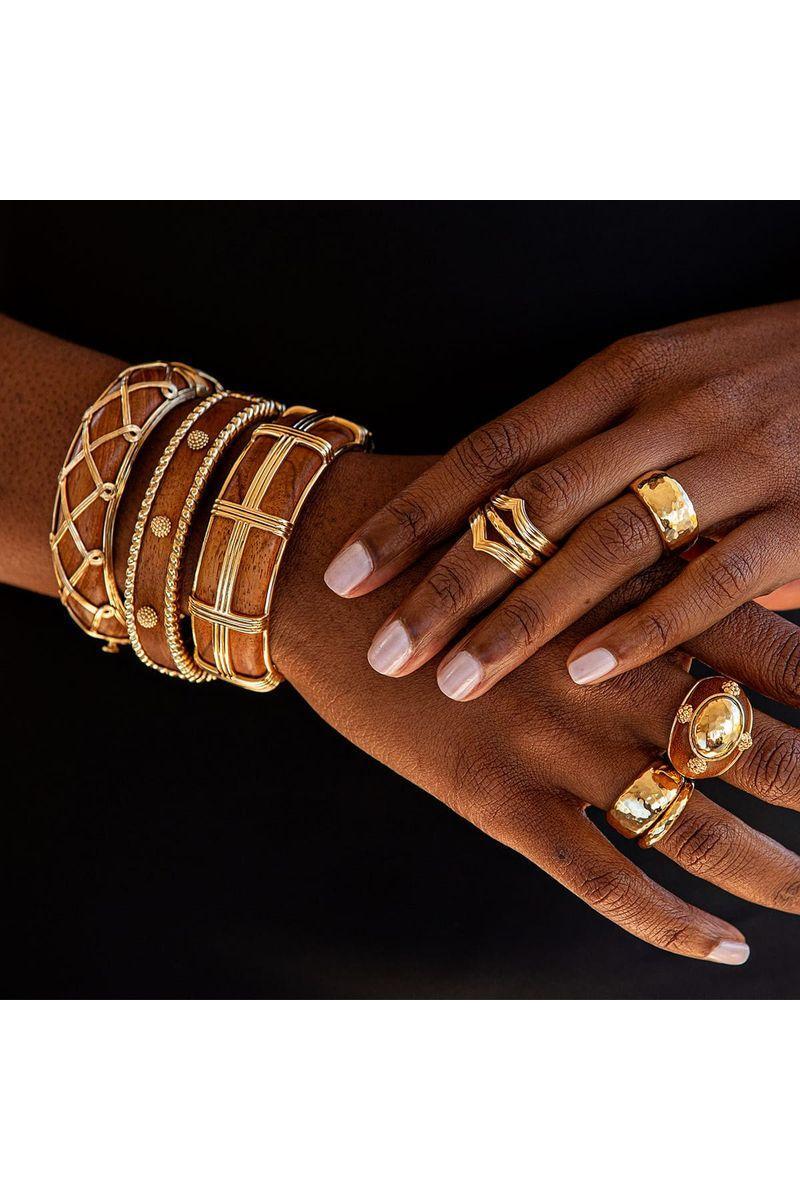 Teak Berry Small Hinged Cuff – Carrie Dunham