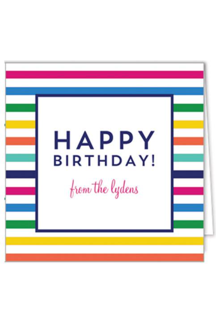 Happy Birthday Rainbow Stripe Gift Cards – Carrie Dunham